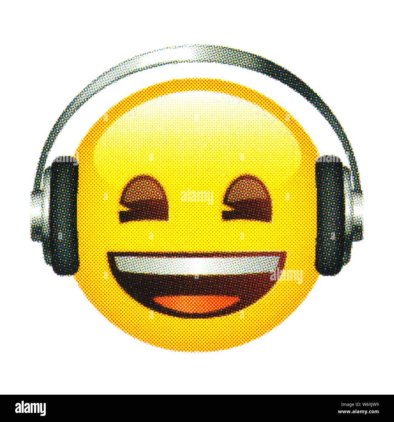 Smiley with headphones hi-res stock photography and images - Alamy