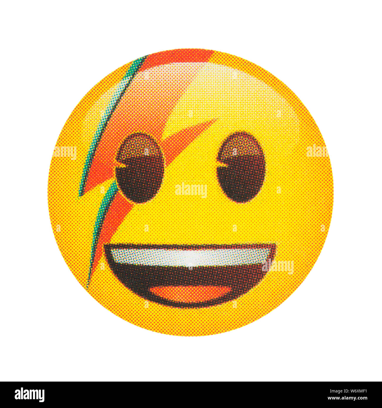 Super hero face emoticon Stock Photo - Alamy