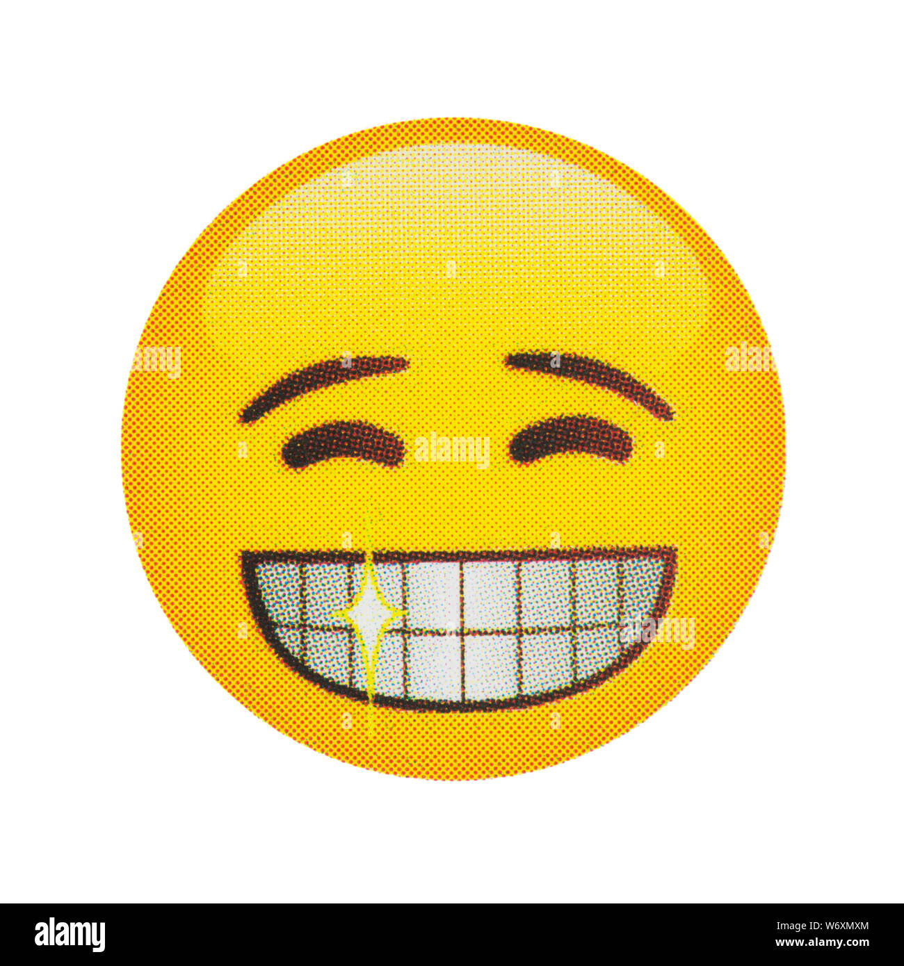 Grinning face emoticon Stock Photo - Alamy
