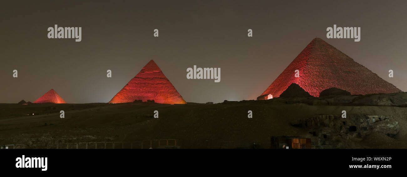 Giza Pyramid Complex in Cairo City, Egypt Stock Photo - Alamy