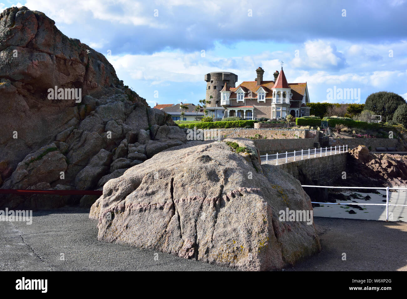 The Historic Platte Rocque Tower at the Southeast Corner of Jersey ...