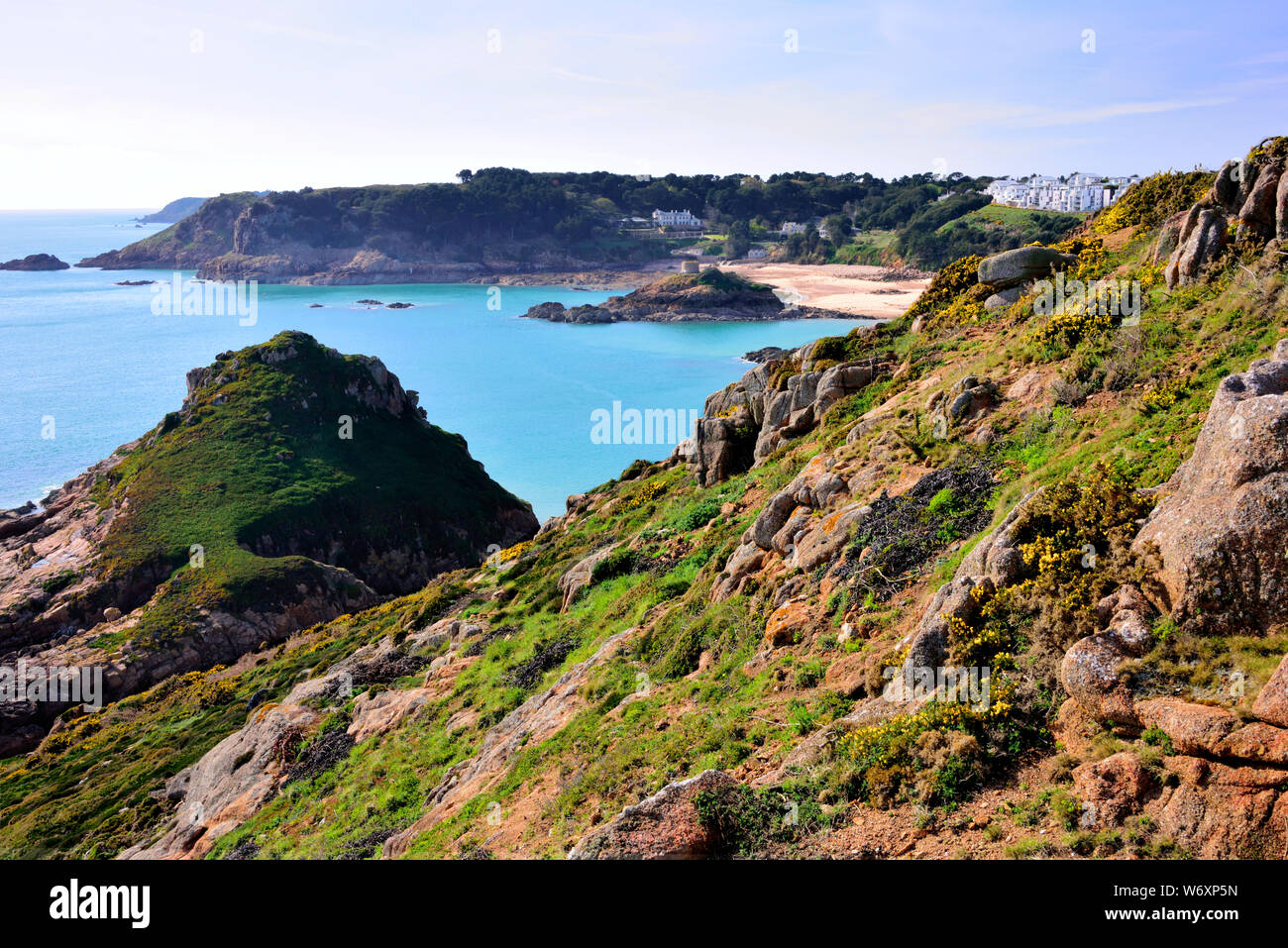 Jersey portelet bay channel hi-res stock photography and images - Alamy