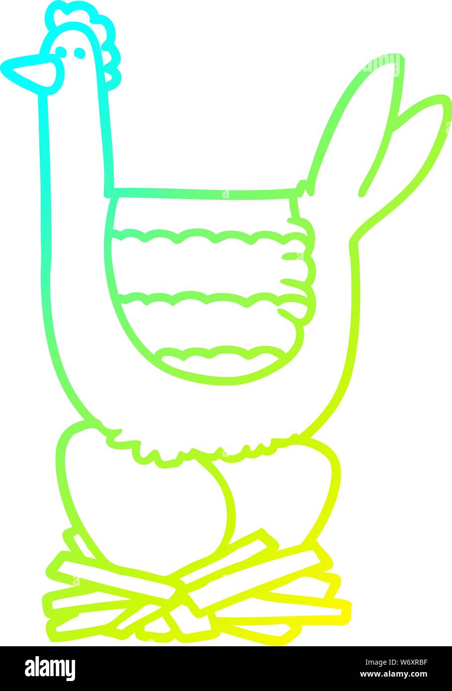 Brooding eggs in nest Stock Vector Images - Alamy