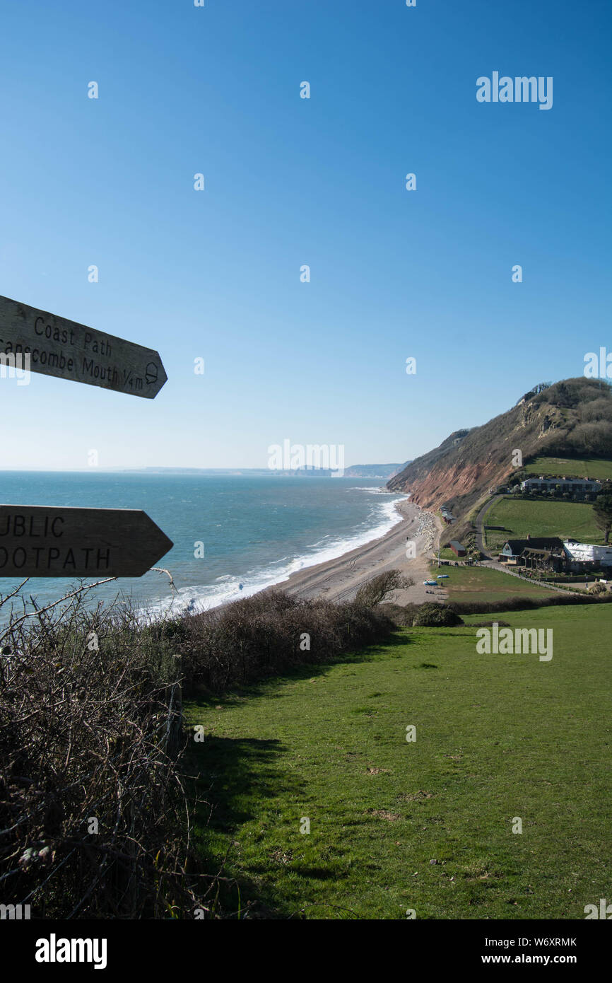 Branscombe beach seaton devon england hi-res stock photography and ...
