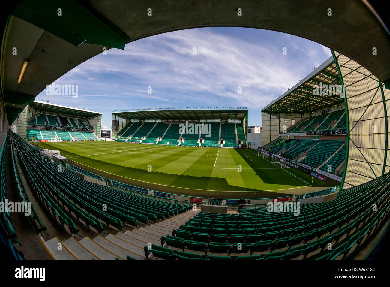 3rd Aug 2019, Easter Road Stadium, Leith, Edinburgh, Scotland; Scottish Premiership football ...