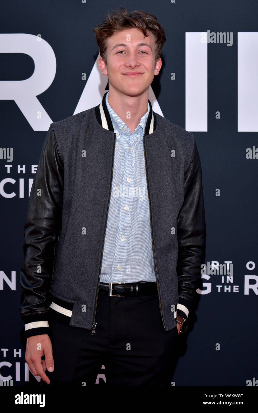 HOLLYWOOD, CA - AUGUST 01: Luke Mullen arrives for the Premiere Of 20th ...