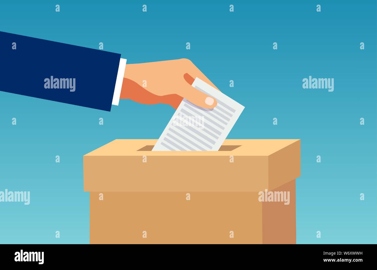 Ballot box Stock Vector Images - Alamy