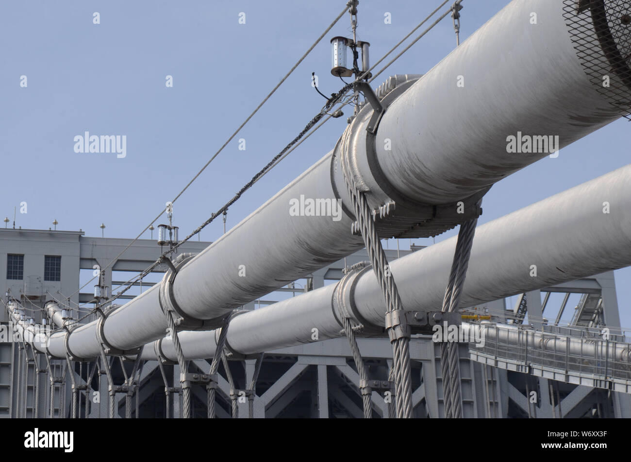George washington bridge construction hi-res stock photography and ...