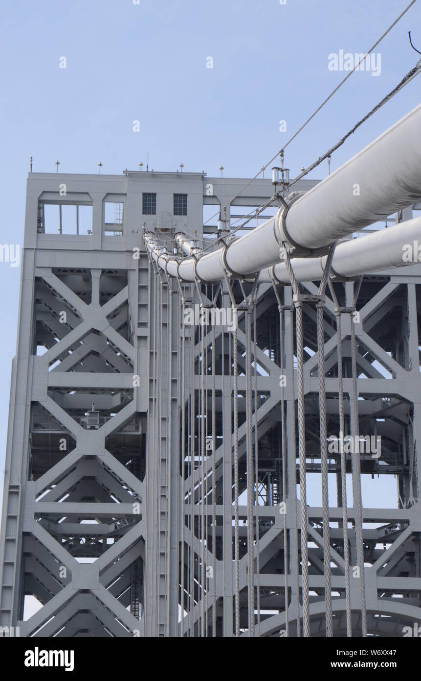 George washington bridge construction hi-res stock photography and ...