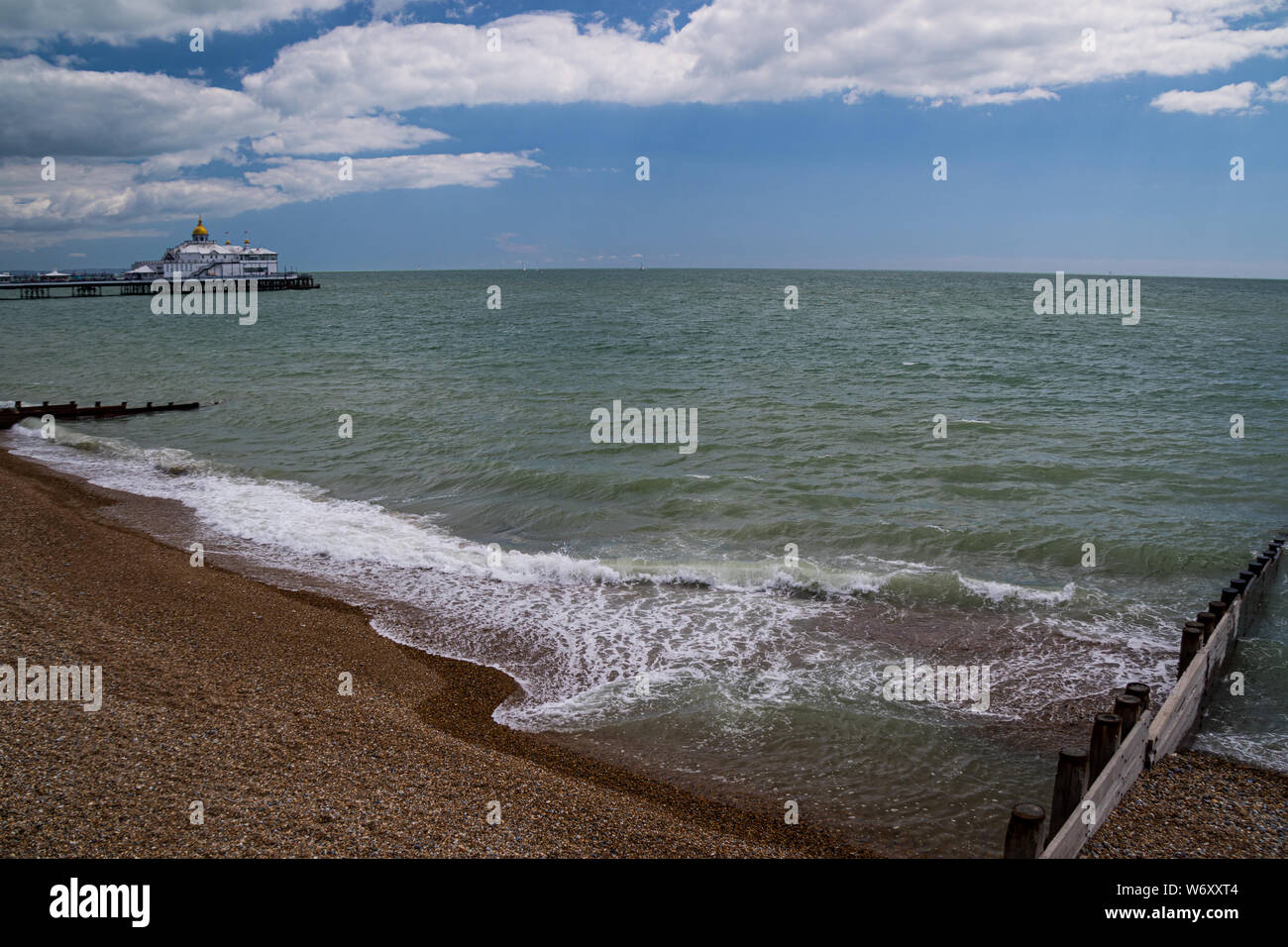 Eastbourne beach and pier, Sussex Stock Photo - Alamy