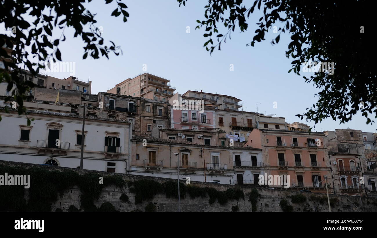 Modica, Province of Ragusa, in the shoutheast of Sicily. The town is ...