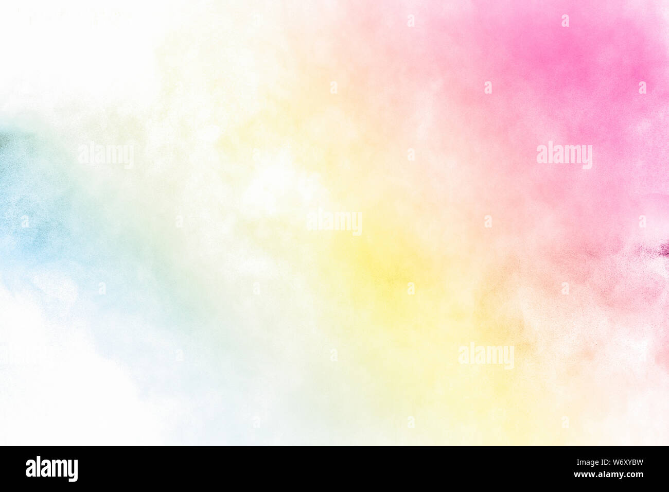 The explosion of multi colored powder. Beautiful rainbow color powder ...