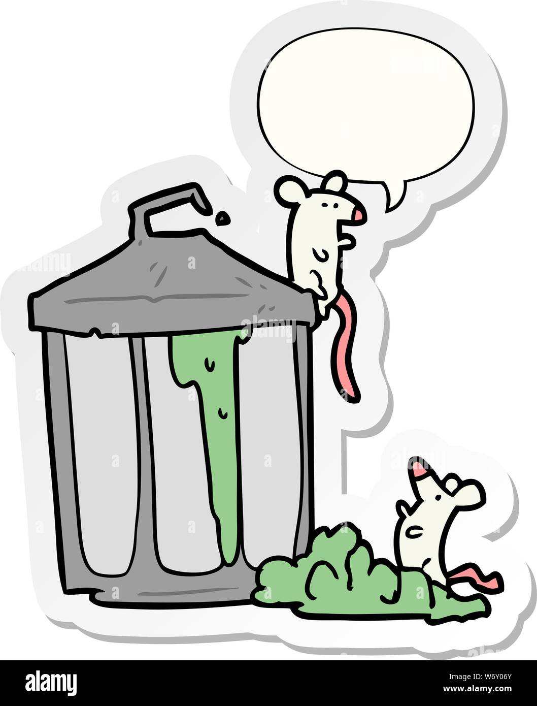 Rats and garbage Stock Vector Images - Alamy