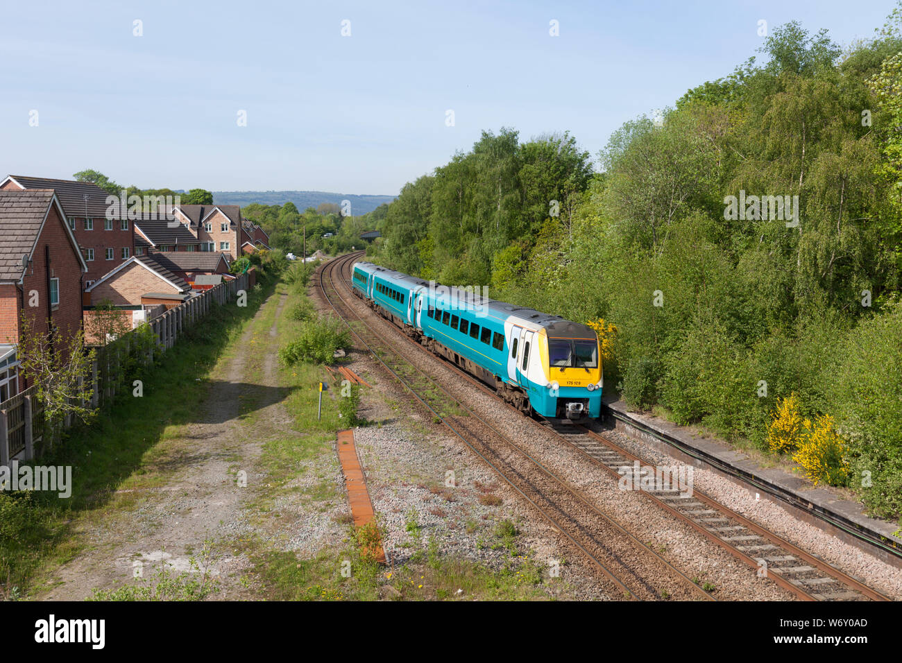 Transport for Wales class 175 diesel train 175109 at Ruabon with a ...