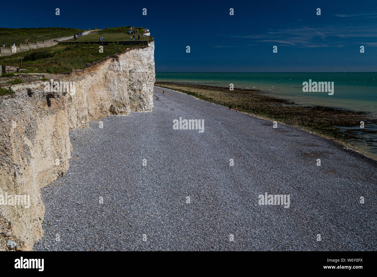 Beachy Head and the beach, Eastbourne, Sussex Stock Photo - Alamy