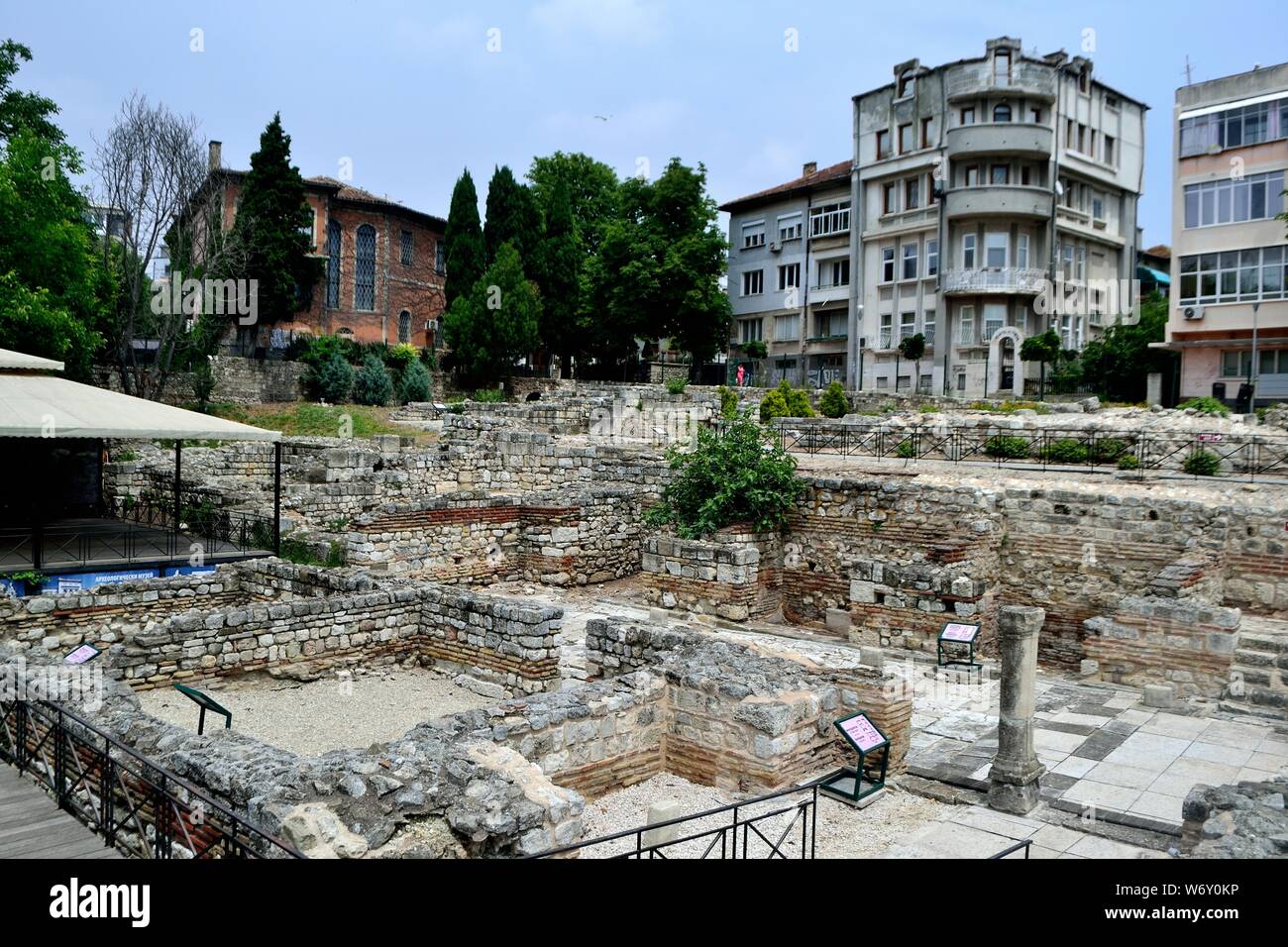 Roman thermal baths in VARNA - Black Sea - BULGARIA Stock Photo - Alamy