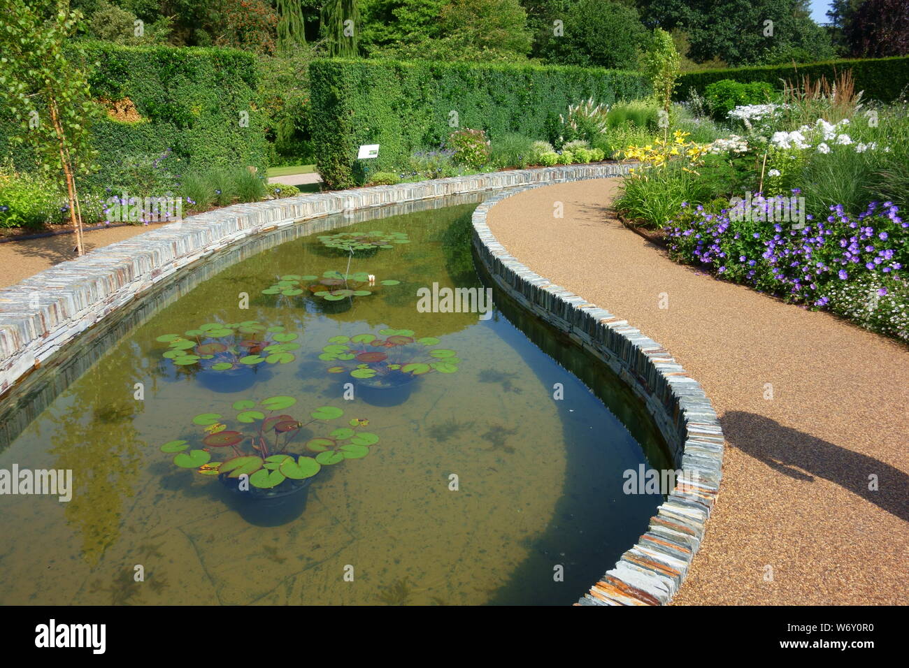 RHS Rosemoor "Cool Garden" opened July 2019, Devon, England, UK Stock ...