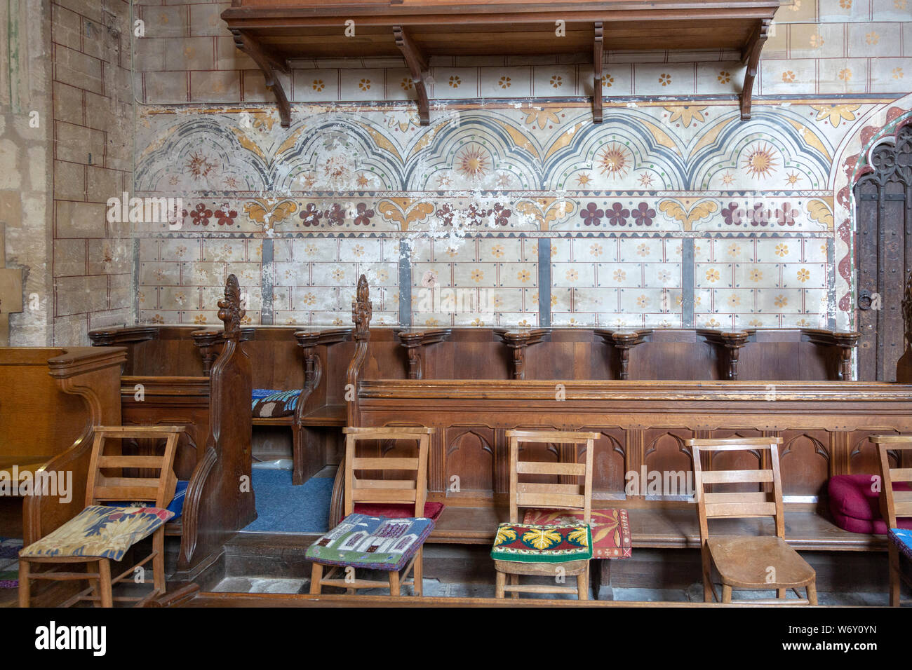 Church of Saint Mary, Berkeley, Gloucestershire, England, UK painted ...