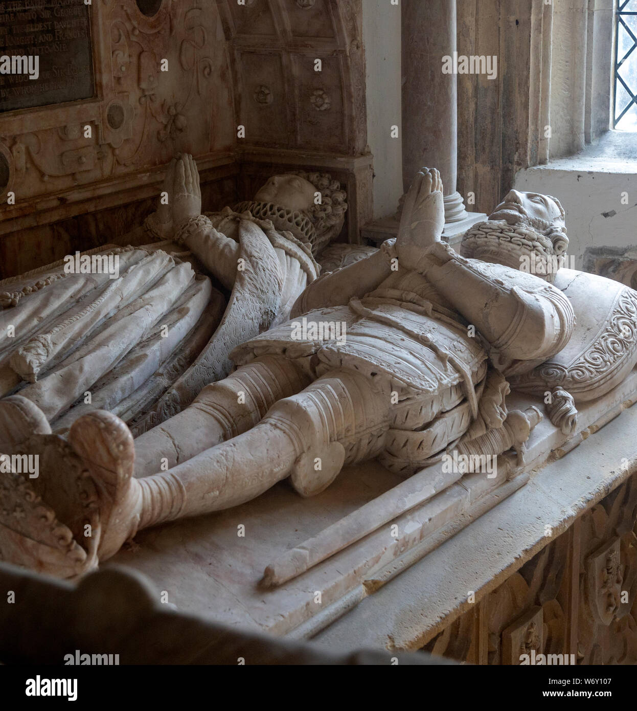 Burial chapel by window Lord Henry 1534-1613 wife Katharine Howard ...