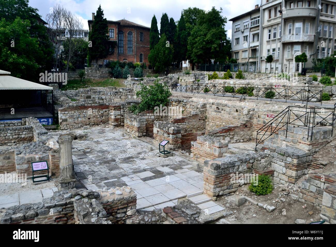 Roman thermal baths in VARNA - Black Sea - BULGARIA Stock Photo - Alamy