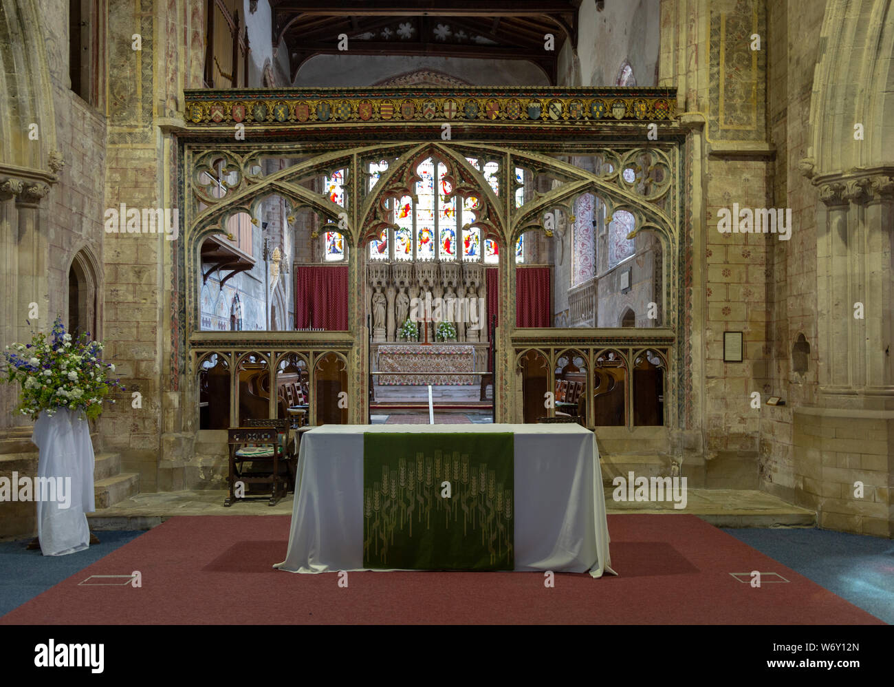 Church of Saint Mary, Berkeley, Gloucestershire, 15th century ornate ...