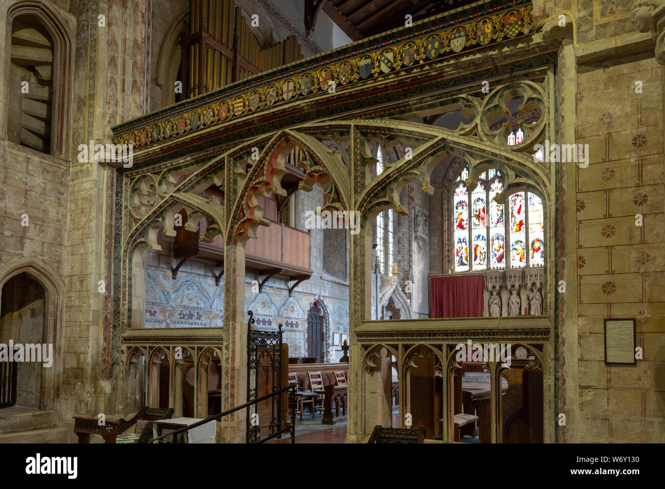 Church of Saint Mary, Berkeley, Gloucestershire, 15th century ornate ...