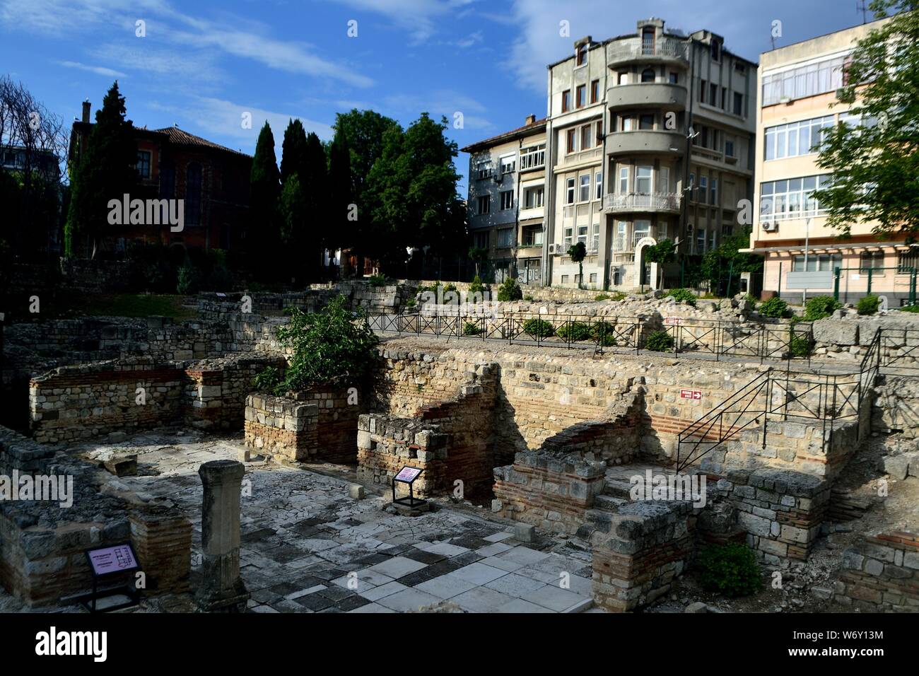 Roman thermal baths in VARNA - Black Sea - BULGARIA Stock Photo - Alamy