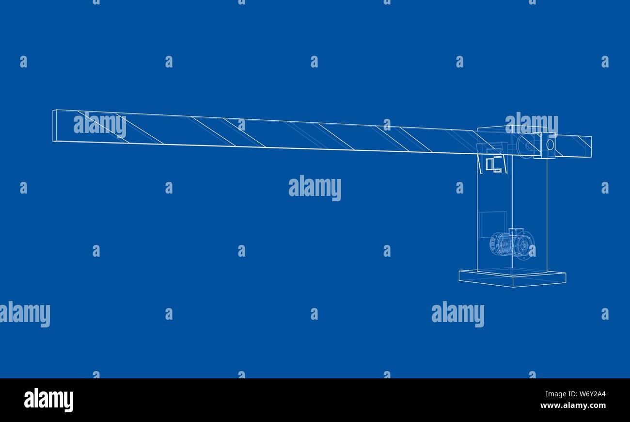 Outline Barrier gate. Vector Stock Vector Image & Art - Alamy