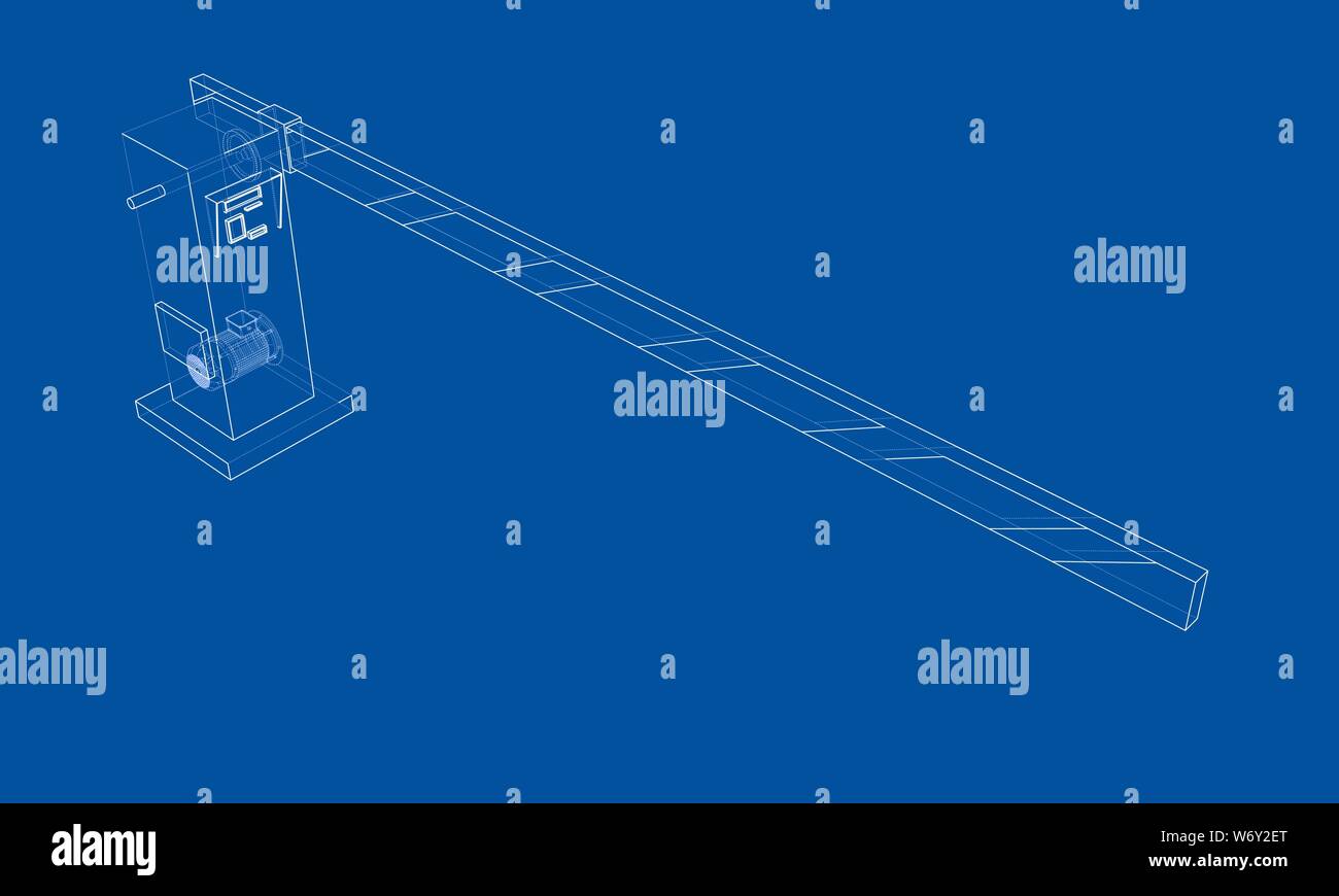 Outline Barrier gate. Vector Stock Vector Image & Art - Alamy