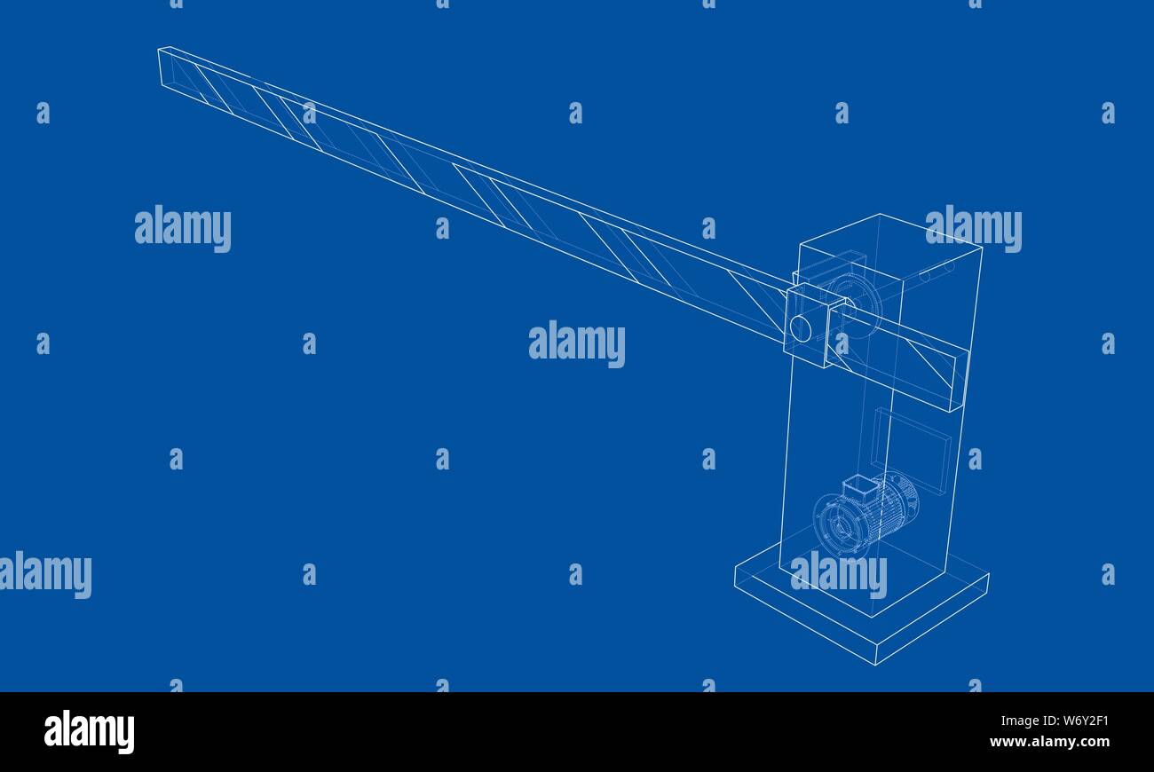 Outline Barrier gate. Vector Stock Vector Image & Art - Alamy