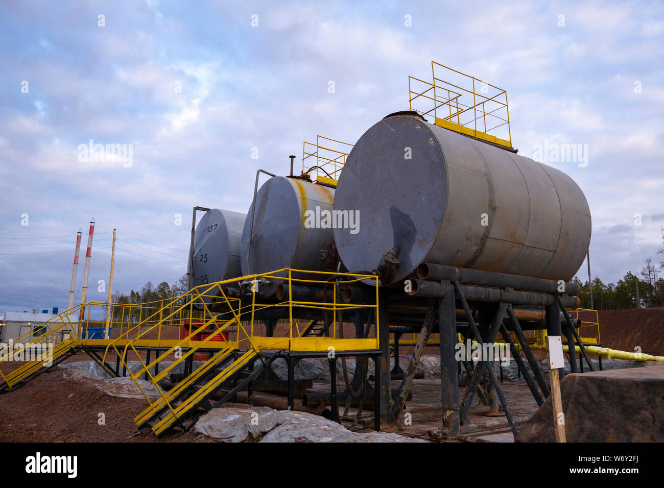 Underground gasoline storage tanks hi-res stock photography and images ...