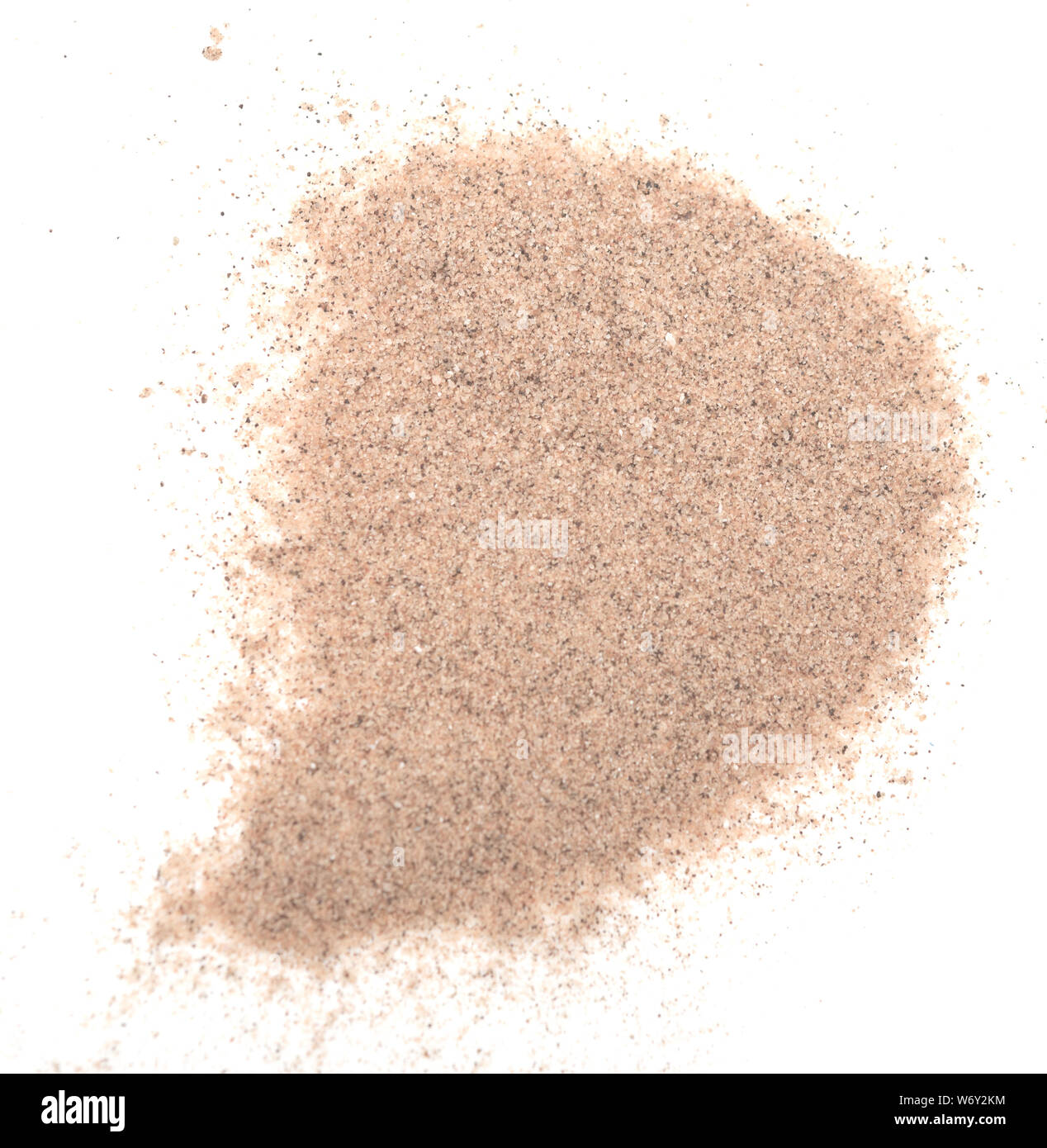 Sand isolated on white background Stock Photo - Alamy