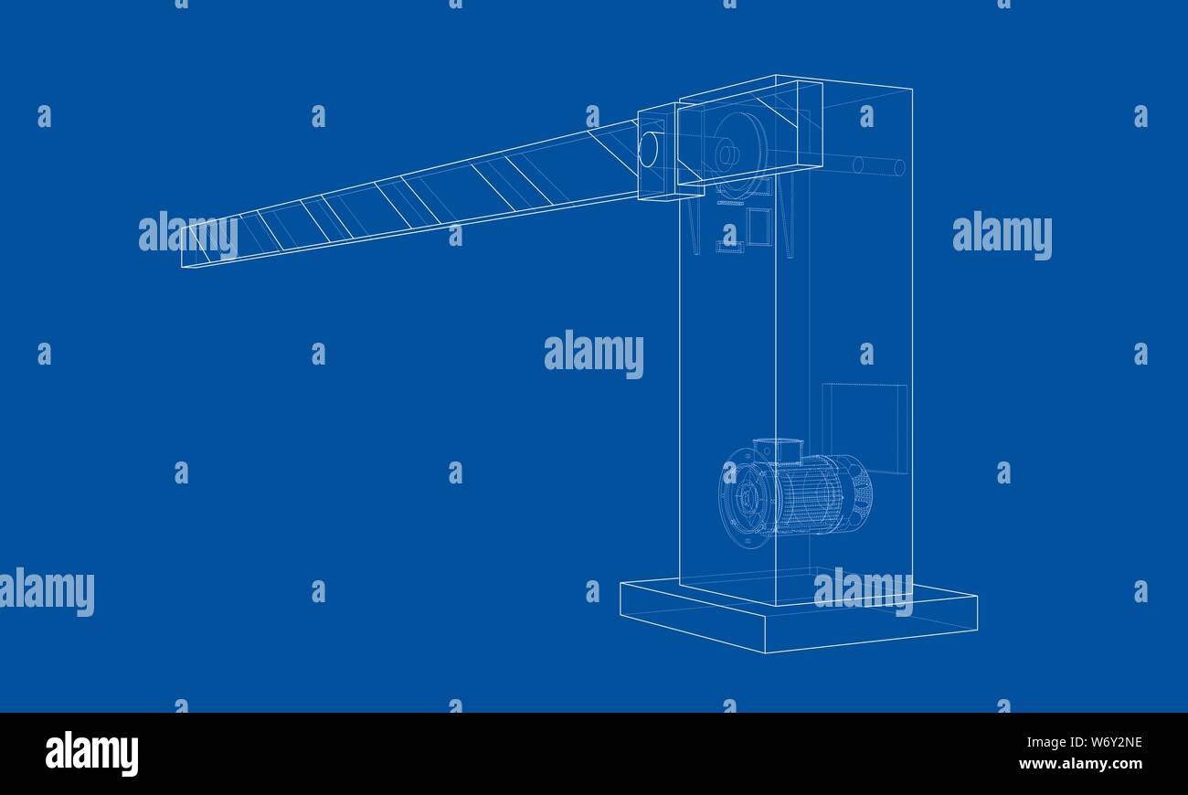 Outline Barrier gate. Vector Stock Vector Image & Art - Alamy