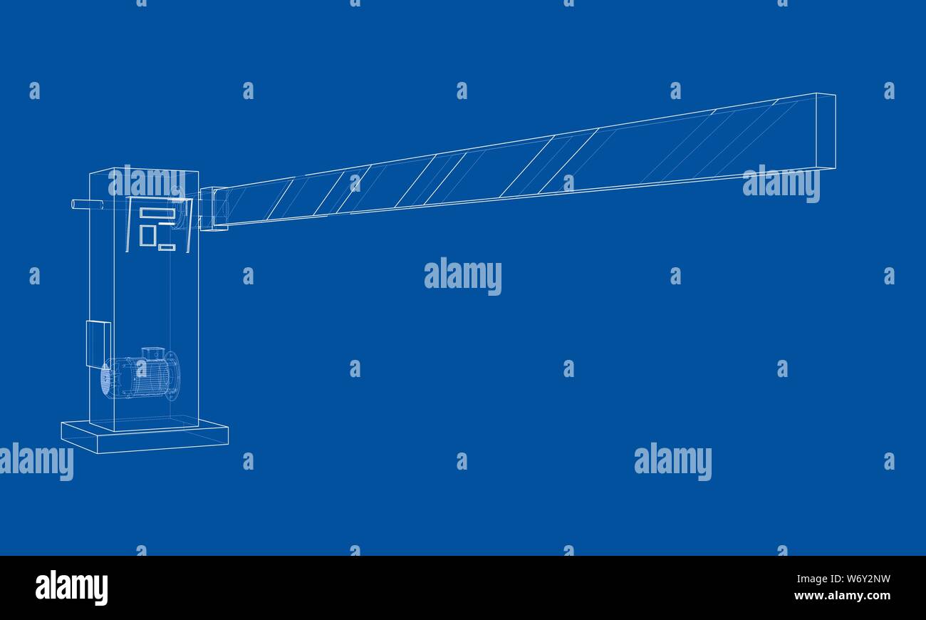Outline Barrier gate. Vector Stock Vector Image & Art - Alamy