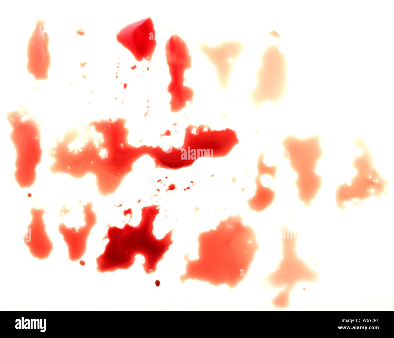 Blood isolated on white background Stock Photo - Alamy