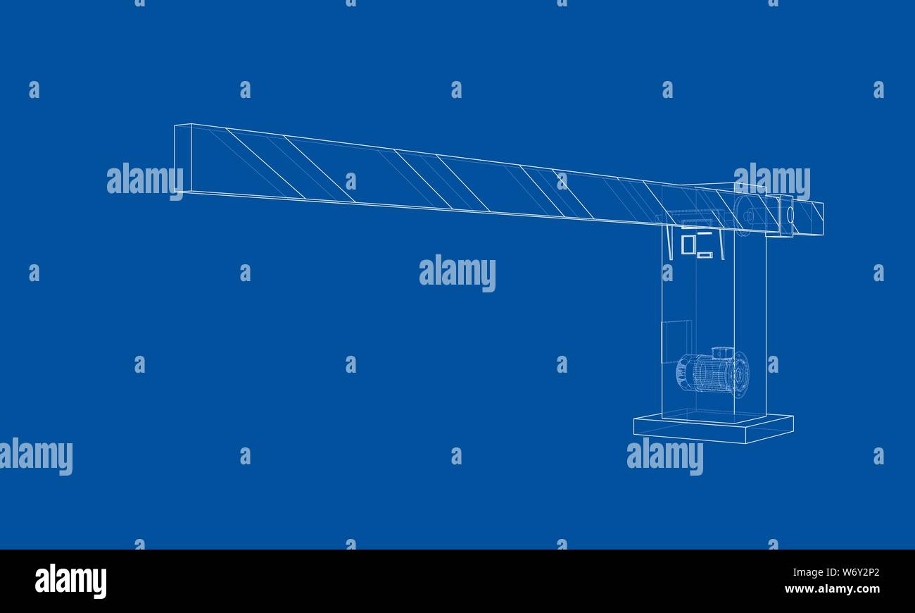Outline Barrier gate. Vector Stock Vector Image & Art - Alamy