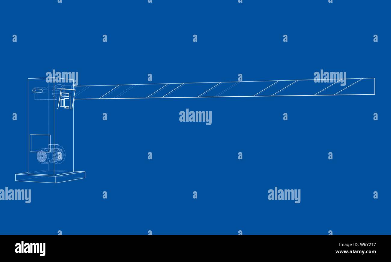 Outline Barrier gate. Vector Stock Vector Image & Art - Alamy