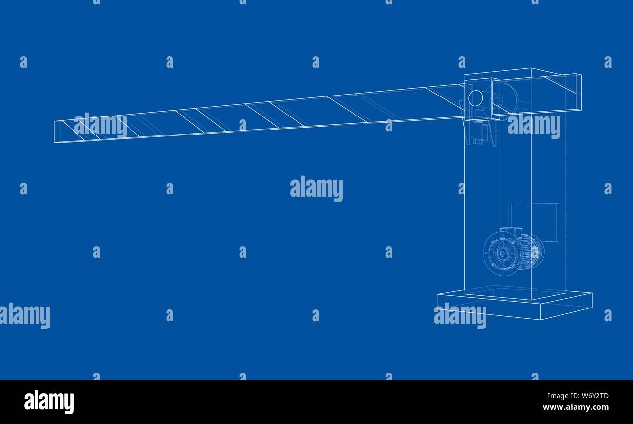 Outline Barrier gate. Vector Stock Vector Image & Art - Alamy