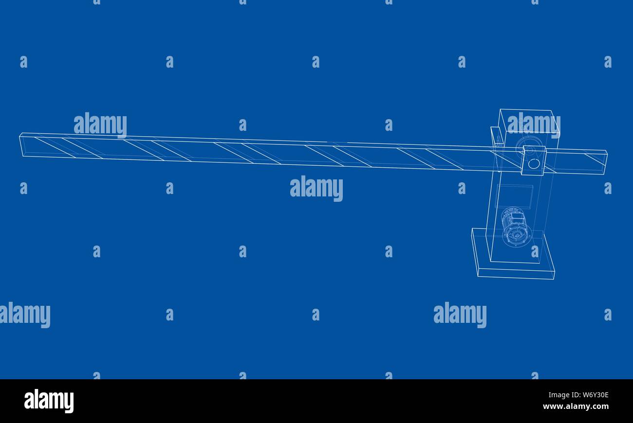Outline Barrier gate. Vector Stock Vector Image & Art - Alamy