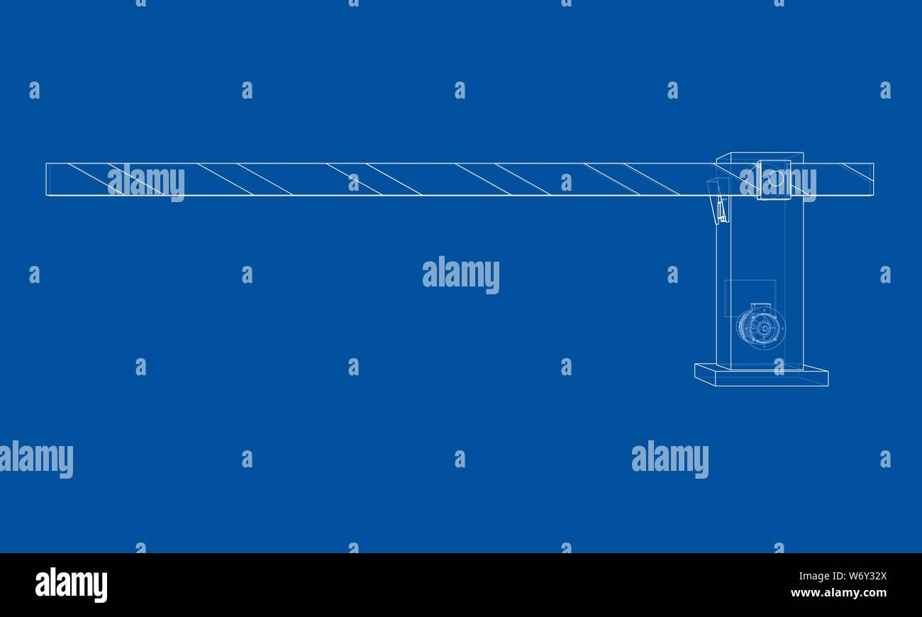 Outline Barrier gate. Vector Stock Vector Image & Art - Alamy