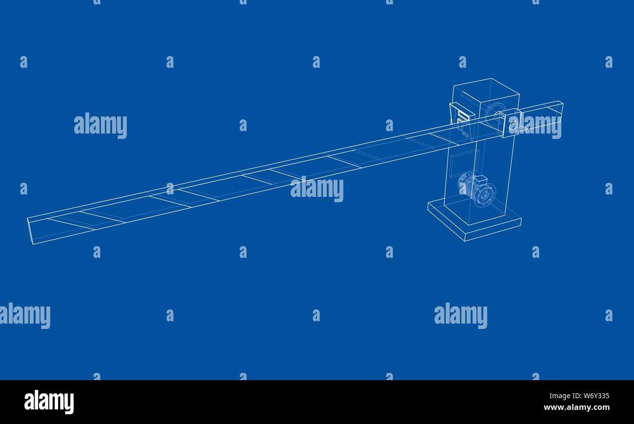 Outline Barrier gate. Vector Stock Vector Image & Art - Alamy