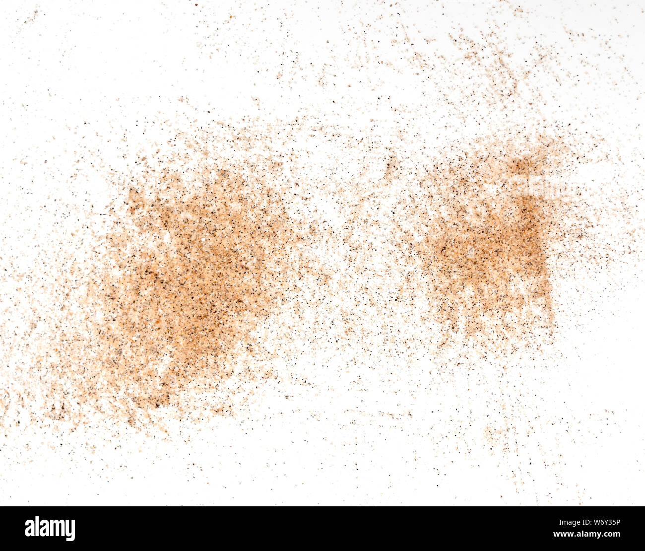 Sand isolated on white background Stock Photo - Alamy