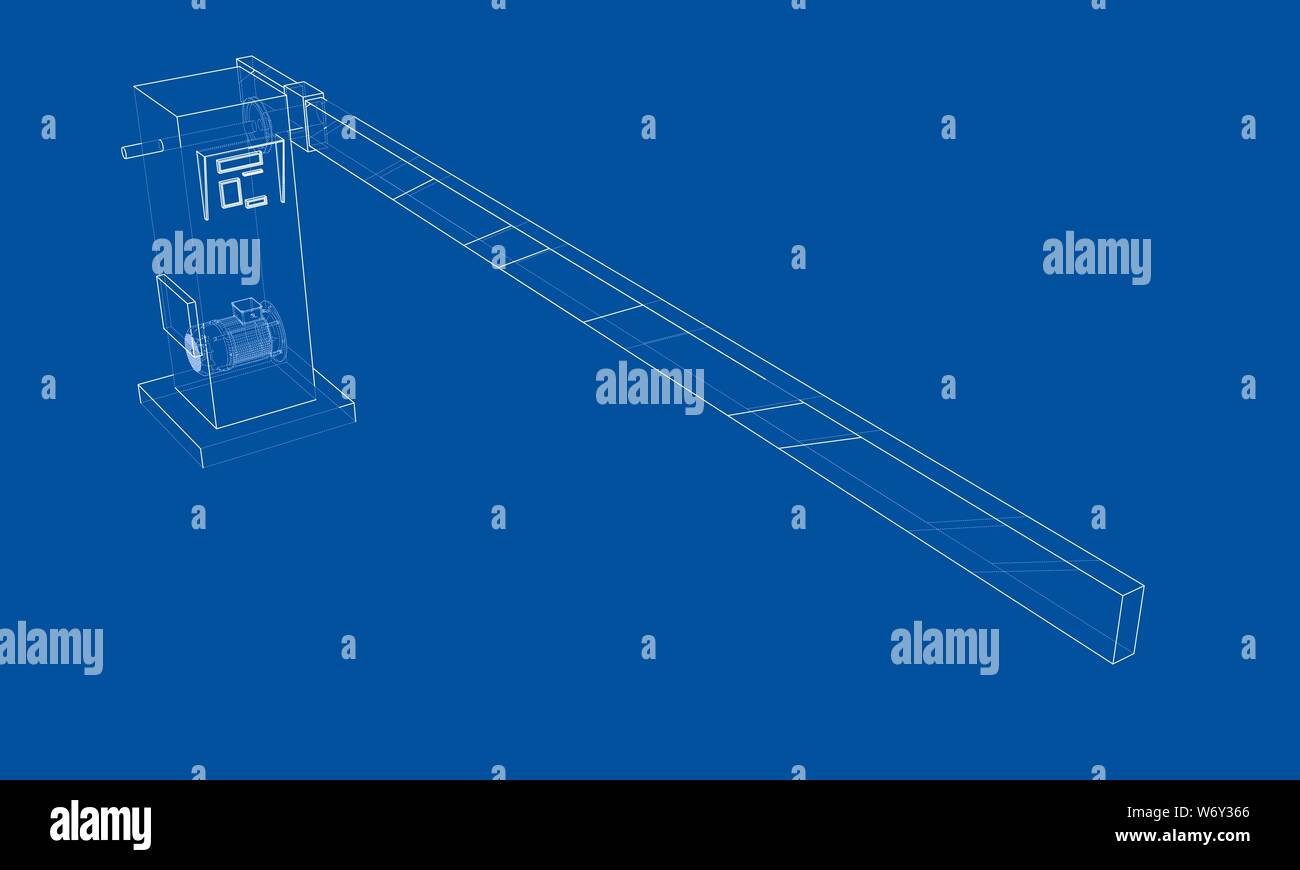 Outline Barrier gate. Vector Stock Vector Image & Art - Alamy
