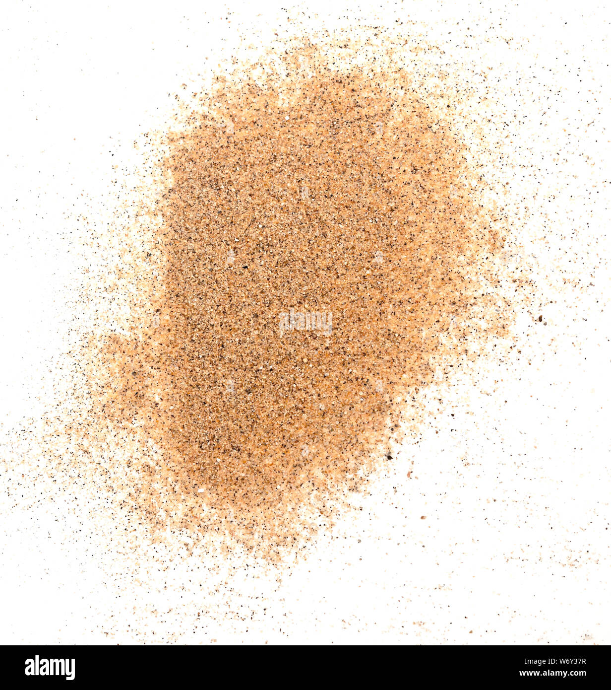 Sand isolated on white background Stock Photo - Alamy