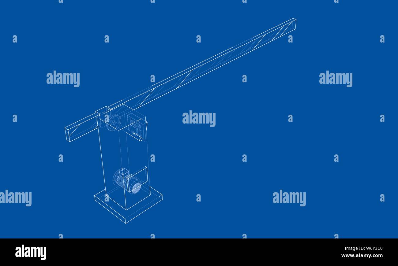 Outline Barrier gate. Vector Stock Vector Image & Art - Alamy