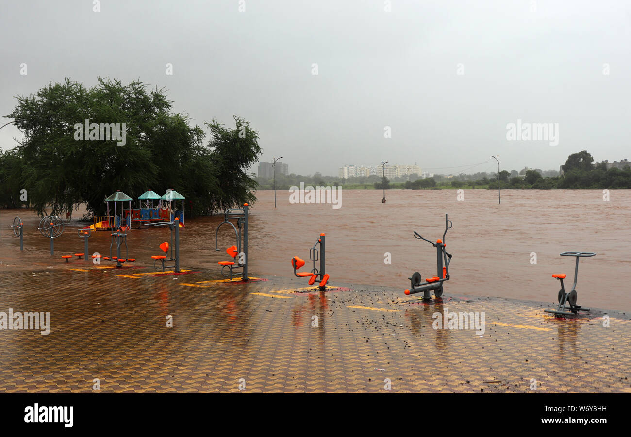 Badlapur River water overflow Stock Photo - Alamy