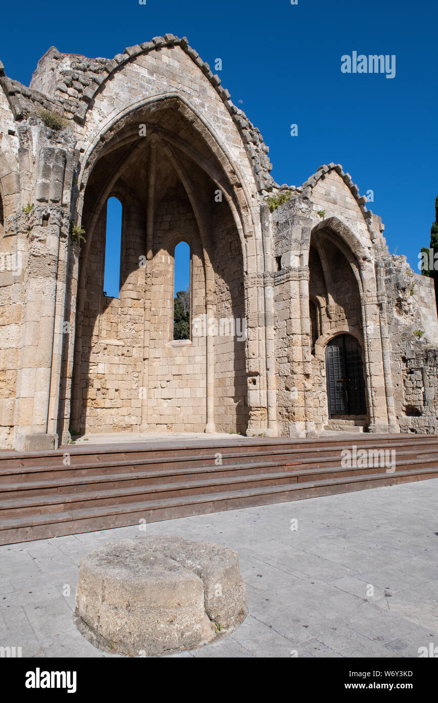 Greece, Rhodes. Medieval Old Town, Church of the Virgin of the Burgh at ...
