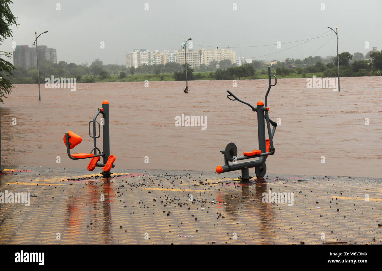Badlapur River water overflow Stock Photo - Alamy