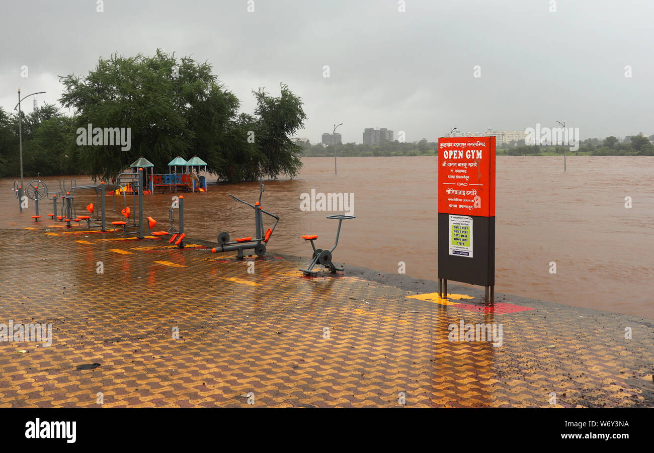 Badlapur River water overflow Stock Photo - Alamy