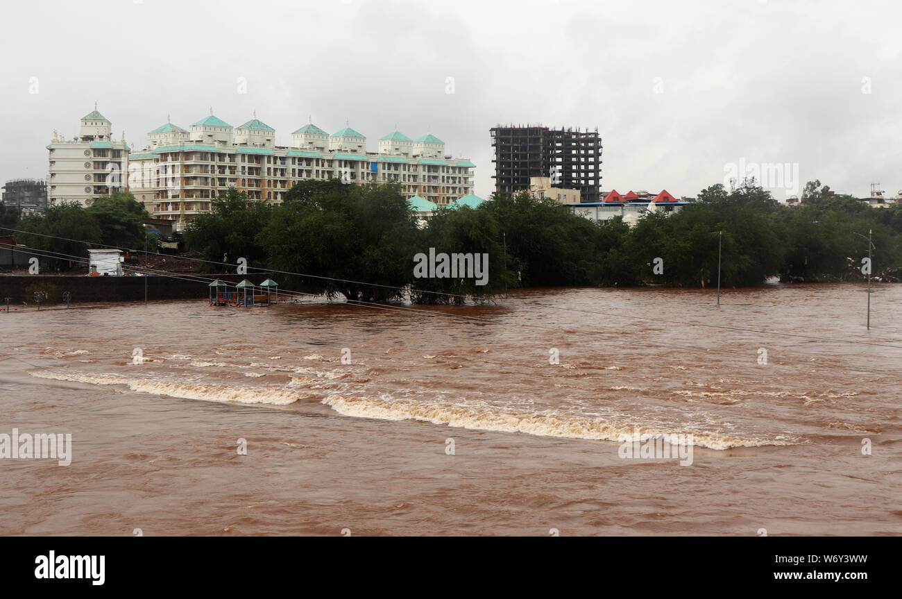 Badlapur River water overflow Stock Photo - Alamy